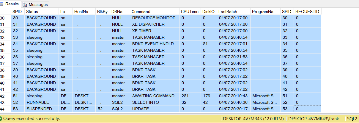 Determine Blocking in SQL Server