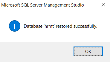 Restore database
